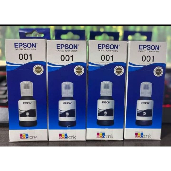 [ORIGINAL] Epson 001 Black Cyan Magenta Yellow ink L4150 L4160 L4260 ...