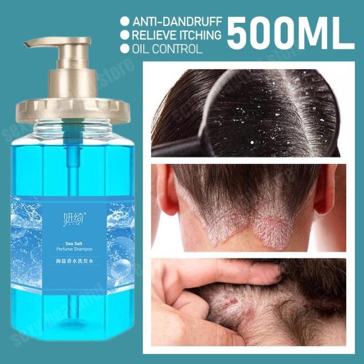 COD 500ML Sea Salt Shampoo Anti Dandruff Shampoo Psoriasis Shampoo for ...