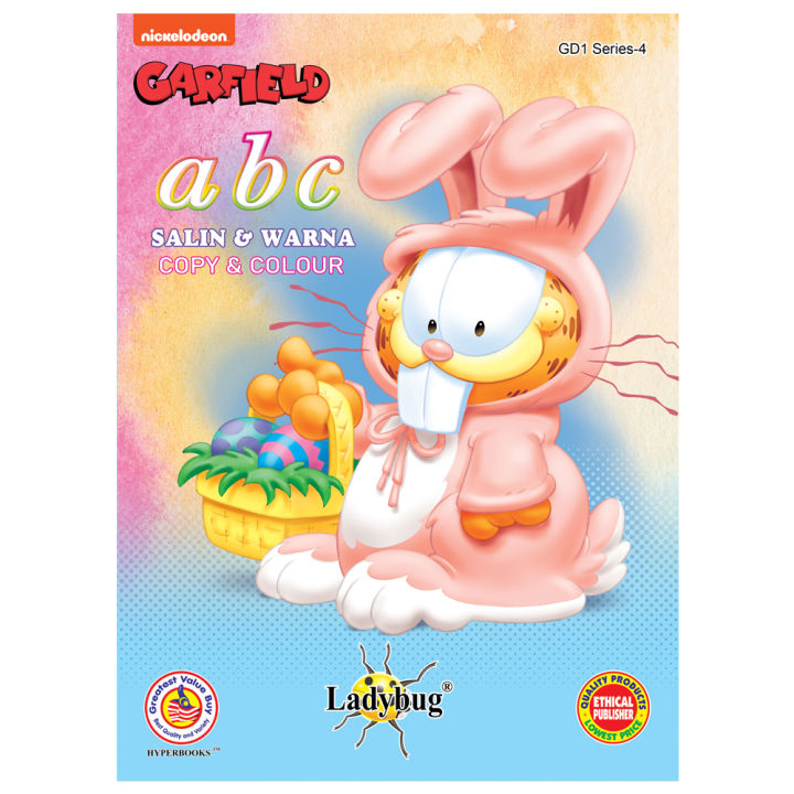 Garfield Abc Copy & Colour 16 Pages B5 Size GD1 SERIES 4 | Lazada