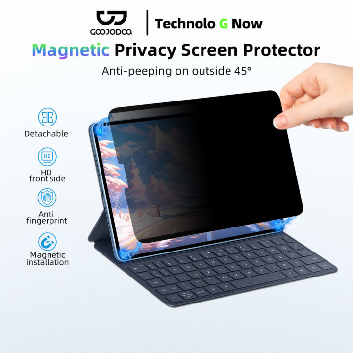 GOOJODOQ Privacy Screen Protector for ipad Instant Magnetic ...