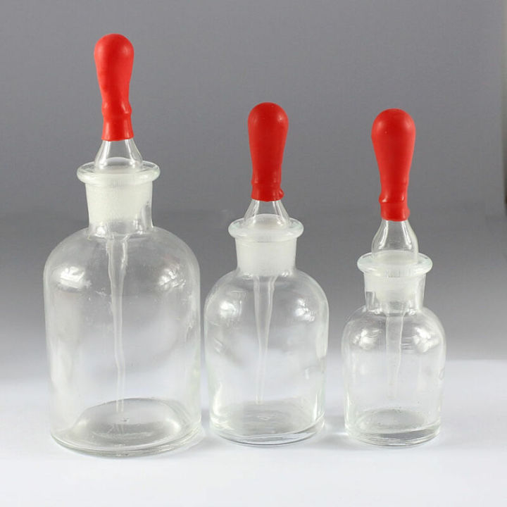 30ml-125ml New Glasses Tranparent Bottle Drop Reagent laboratory with ...