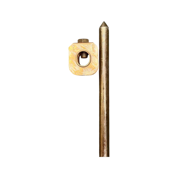 Grounding Rod 1 Meter x 3/4 with Grounding Clamp (Copper Plated ...