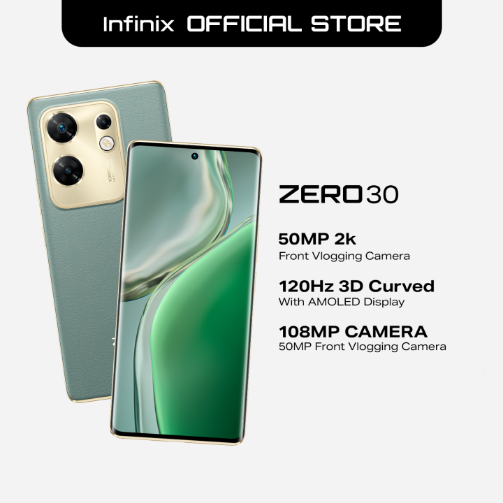 Infinix Zero 30 4G 8GB + 256GB, MediaTek Helio G99 Processor, 2K 30FPS, with 1 year warranty ...