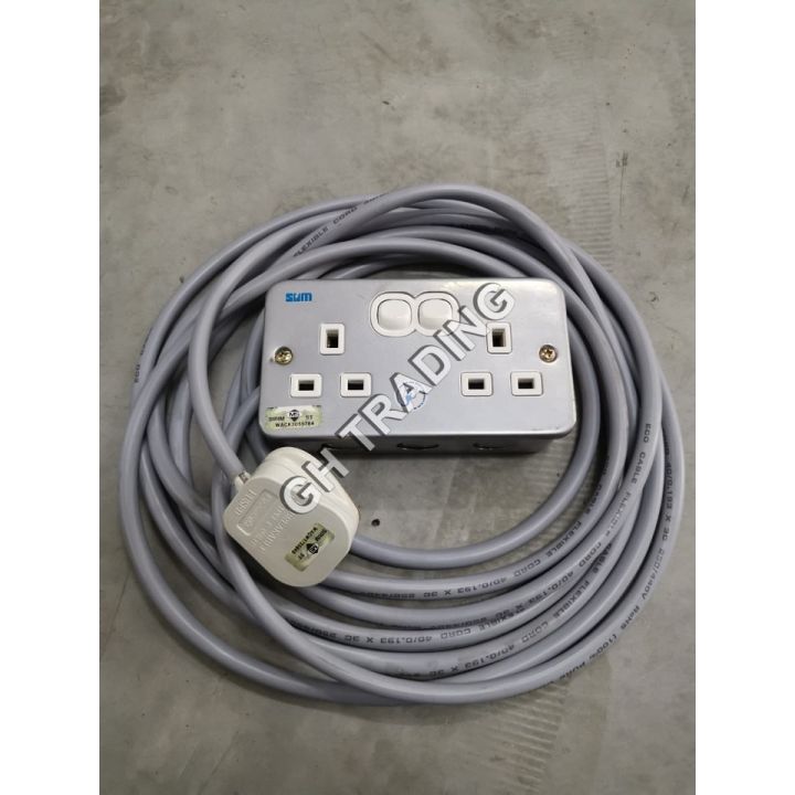 Heavy Duty Extension Trailing Socket Full Copper Wire Sirim 70/0 ...