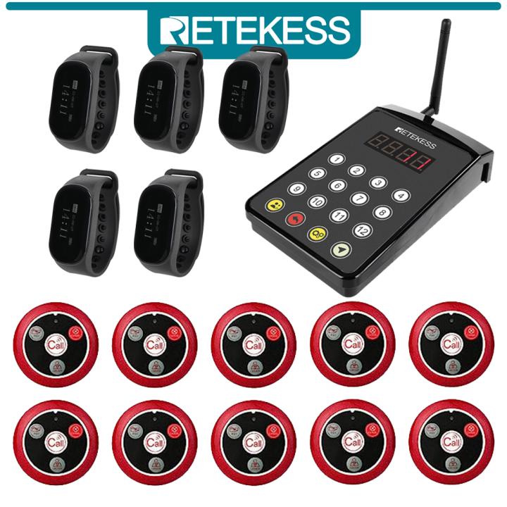 Retekess TD154 Restaurant Pager System, Pagers for Restaurants, Wide ...