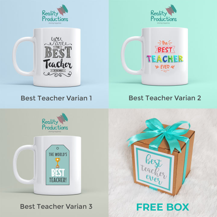 Mug Gelas Cangkir Best Teacher Untuk Kado atau Hadiah Guru | Lazada ...