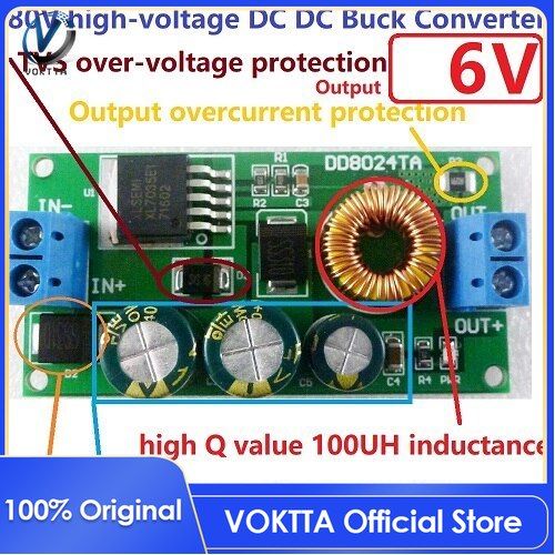 Original VOKTTA High-Voltage EBike DC-DC Converter Buck Step-Down ...
