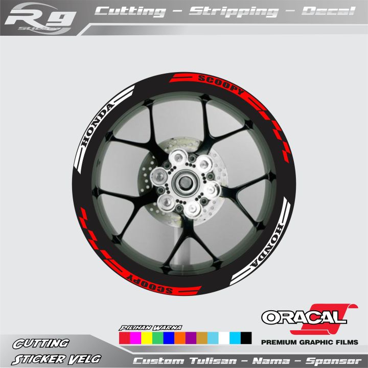 STICKER VELG SCOOPY I - STICKER VARIASI MOTOR SCOOPY I - CUTTING ...
