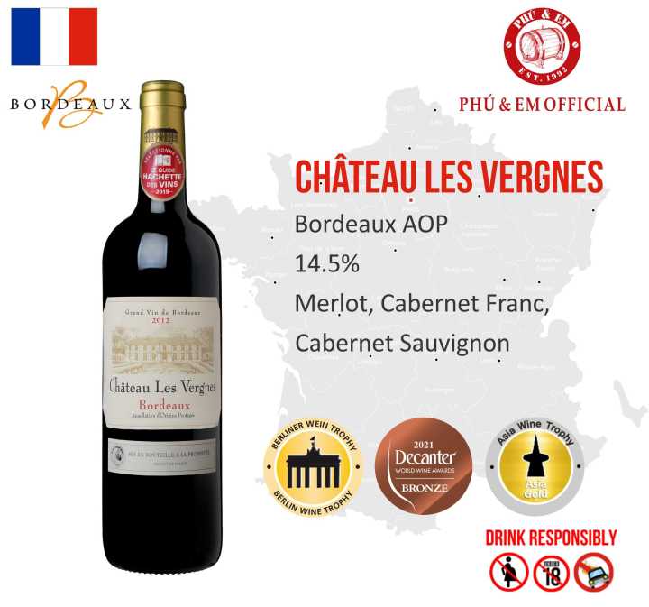 Rượu Vang Đỏ Pháp Chateau Les Vergnes | Lazada.vn