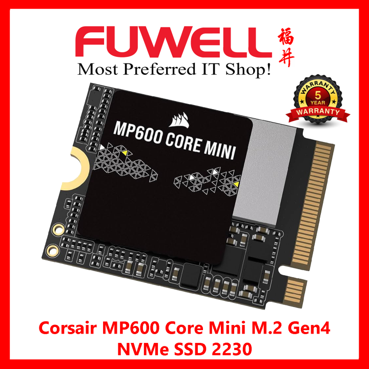 FUWELL - Corsair MP600 Core Mini M.2 Gen 4 NVMe SSD 2230 [5 Years Local ...