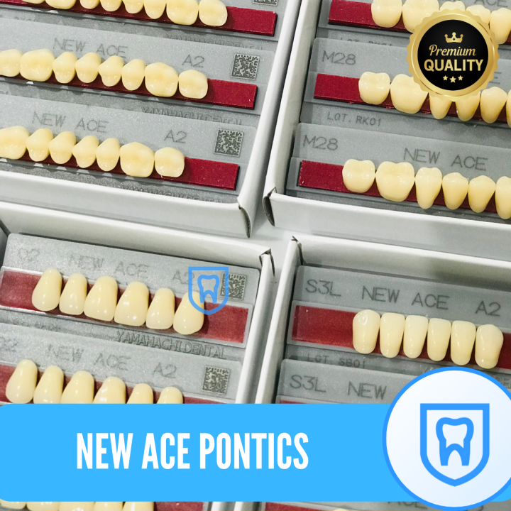 New Ace Pontics/ Artificial Teeth/ Acrylic Resin Tooth A2 Shade | Lazada PH