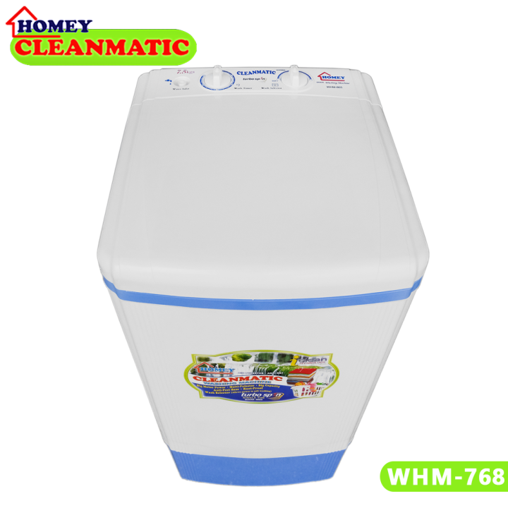 7.5kg Single Tub Washing Machine Homey Cleanmatic WHM-865 | Lazada PH