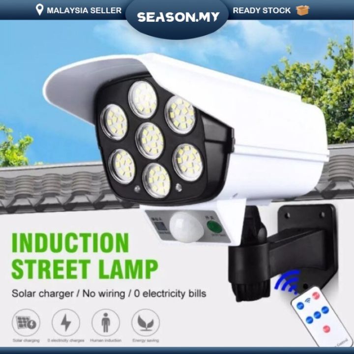 2000W CCTV Design Solar Street Lamp Outdoor Lighting PIR Motion Sensor Lights Solar LED Wall ...