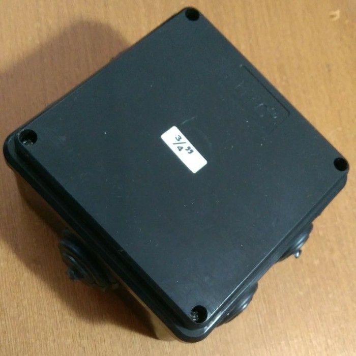 Duradoos Hitam 3/4 Box Hitam u/ Tempat Sambungan Kabel Junction Tutup ...