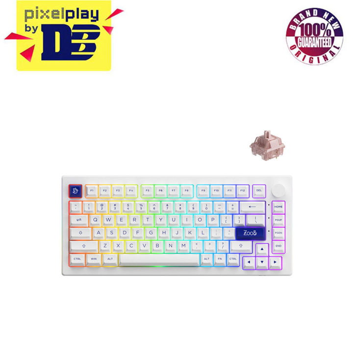 Akko Blue On White 5075B Plus Multi-Modes RGB Mechanical Keyboard (Akko ...