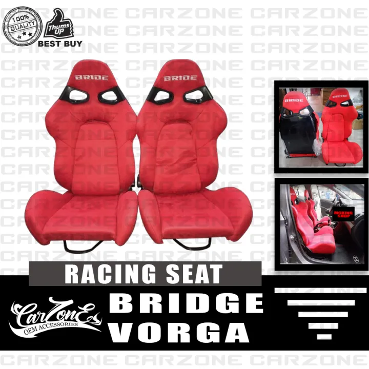 Bride Vorga Racing Car Seat (plastic back) Reclinable, with Universal ...