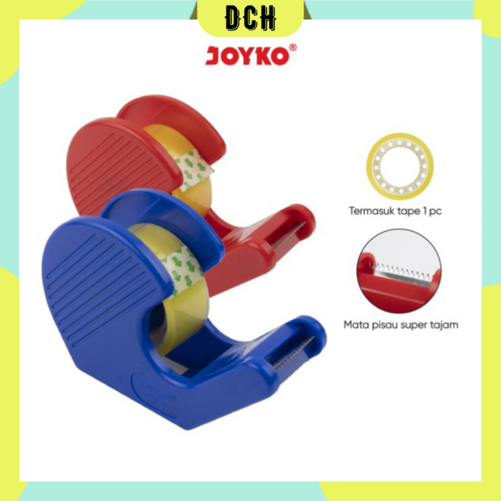 DCH - TAPE DISPENSER MINI / TAPE CUTTER / TEMPAT ISOLATIP ISOLASI KECIL ...