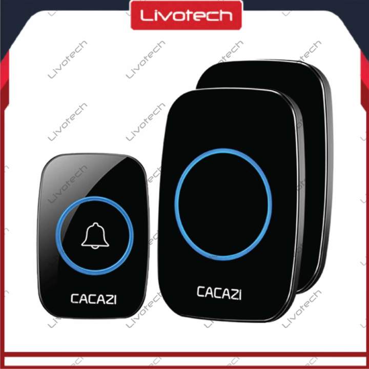 Cacazi A10 Bel Wireless AC Bell Pintu Smart Wireless Doorbell 60 Tunes ...