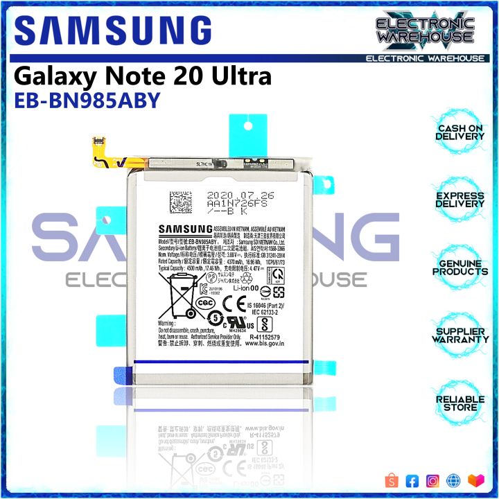 Battery for Samsung Galaxy Note 20 Ultra EB-BN985ABY Model 4500mAh ...