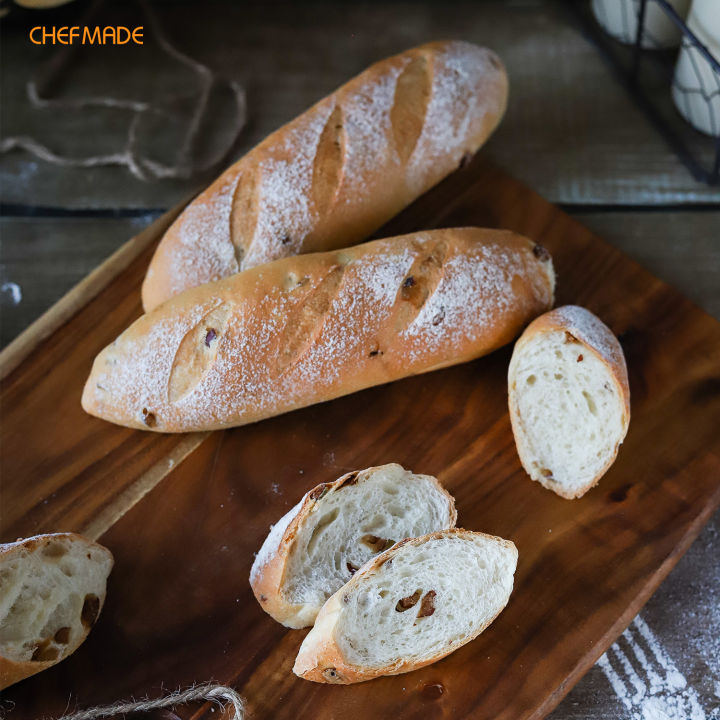 CHEFMADE Perforated Baguette Pan, Non-stick 3-slot French Bread Pan ...