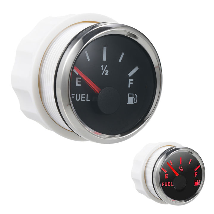 LED Backlight Marine Fuel Gauge Waterproof Boat Fuel Level Gauge for ...