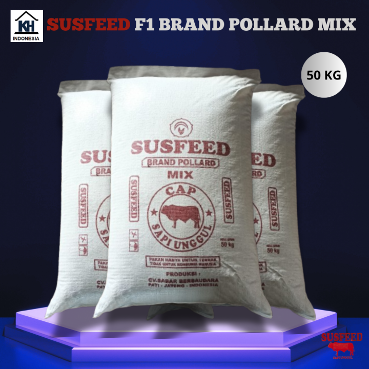 Pakan Sapi Kambing dan Domba - F1 Brand Pollard Mix Susfeed ...