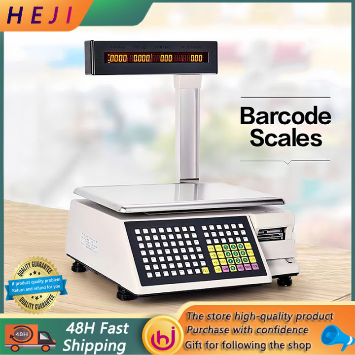 Label Printing Scale Commercial Weight Calculator Barcode Scal with ...