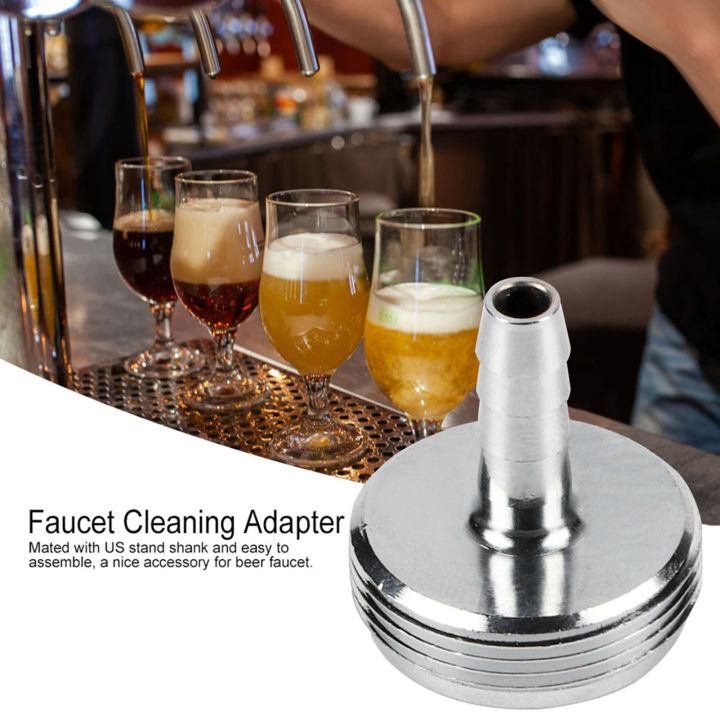 tomvorks Stainless Steel Beer Faucet Adapter Attachment for 1/4 US Pipe ...