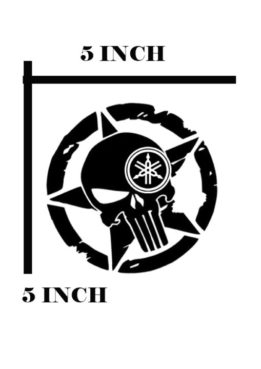 YAMAHA SKULL DECAL STICKER 5X5 | Lazada PH