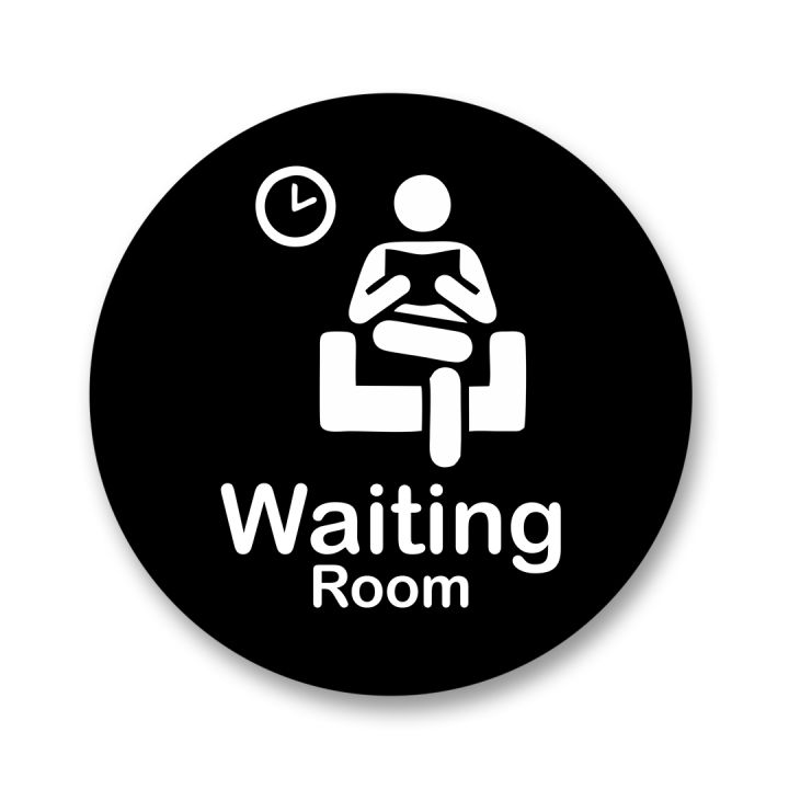 signage waiting room - papan tanda ruang tunggu - wall signage | Lazada ...
