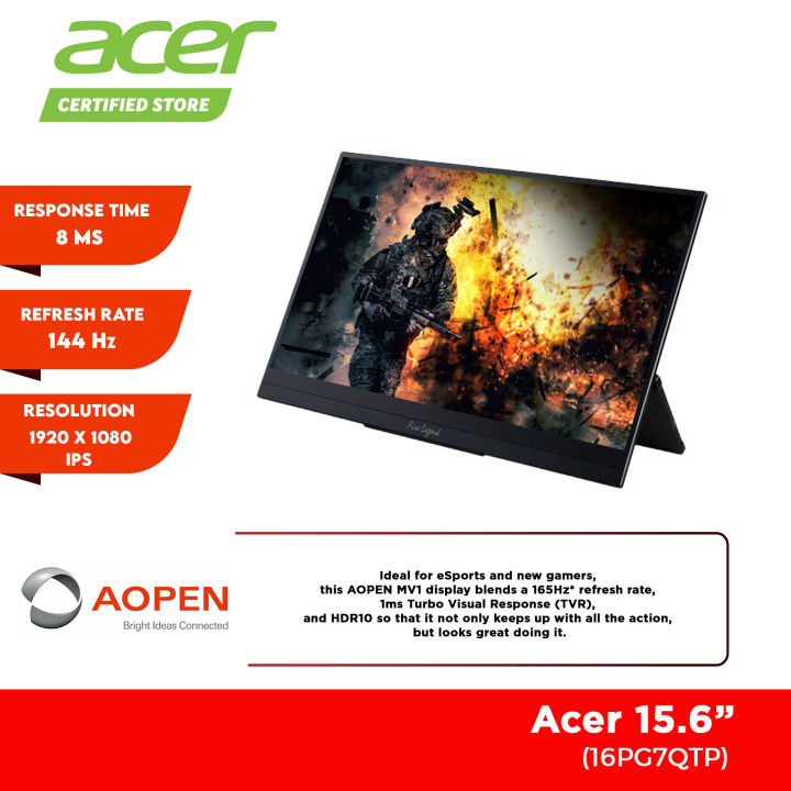 Acer AOPEN 16PM1QJ Portable Monitor - 15.6" / 6ms/ 60Hz / FHD / IPS ...