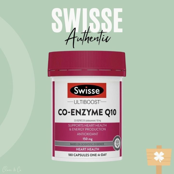 Swisse Co-Enzyme Q10 150mg 180 Capsules | Lazada