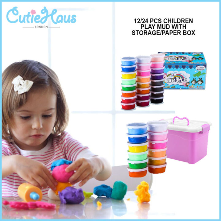 Cutiehaus Multicolour Air Dry Clay Ultra Light Handmade Coloured Mud ...