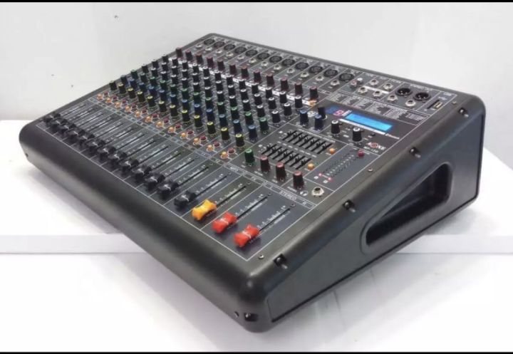 เพาเวอร์มิกเซอร์ ขยายเสียง700W 12CH Power mixer MF-12D ( 12 channel ...
