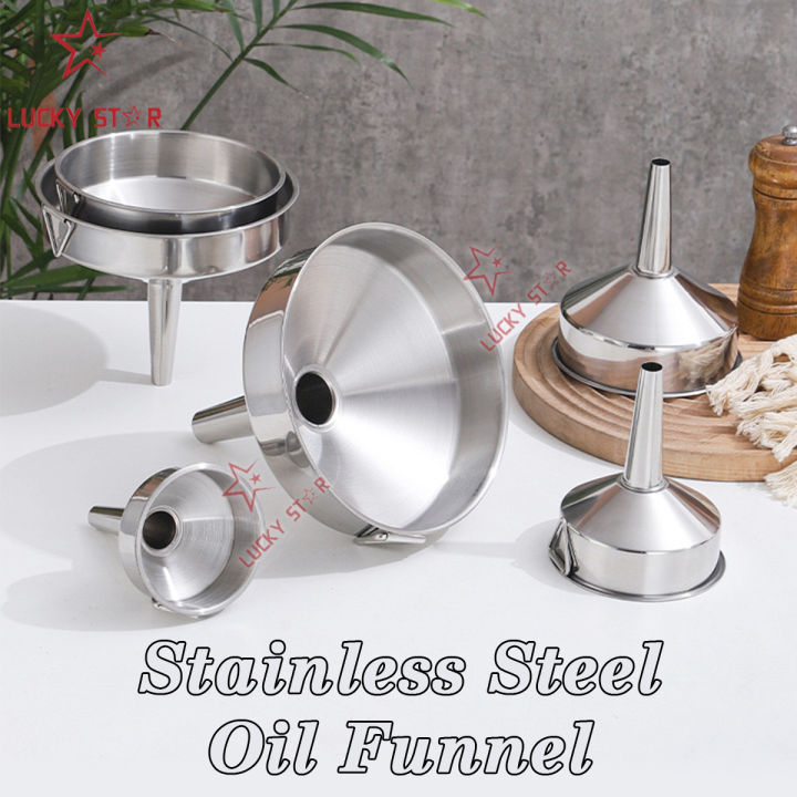 Thickened Stainless Steel Oil Funnel High Quality Food Grade Funnels ...