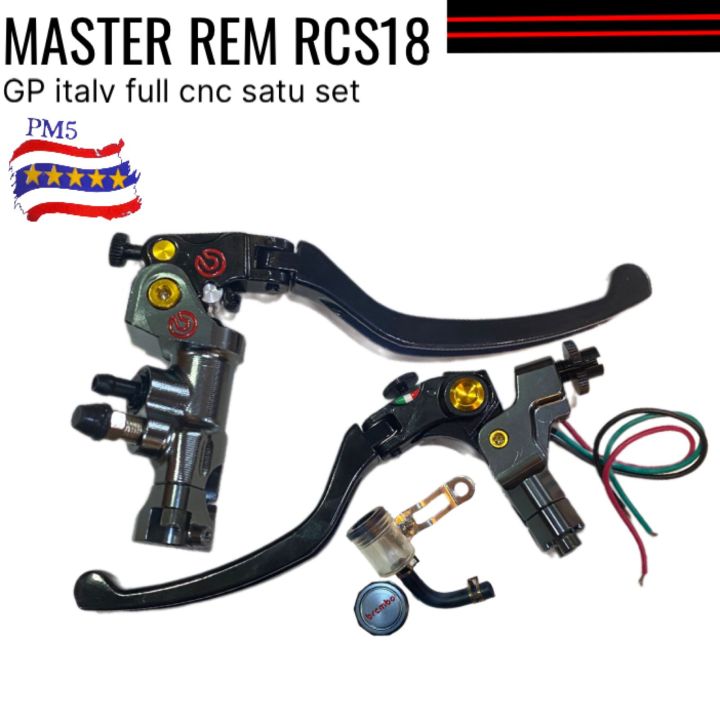 Master rem RCS 18 GP italy full cnc satu set pnp vixion ninja fu cbr ...