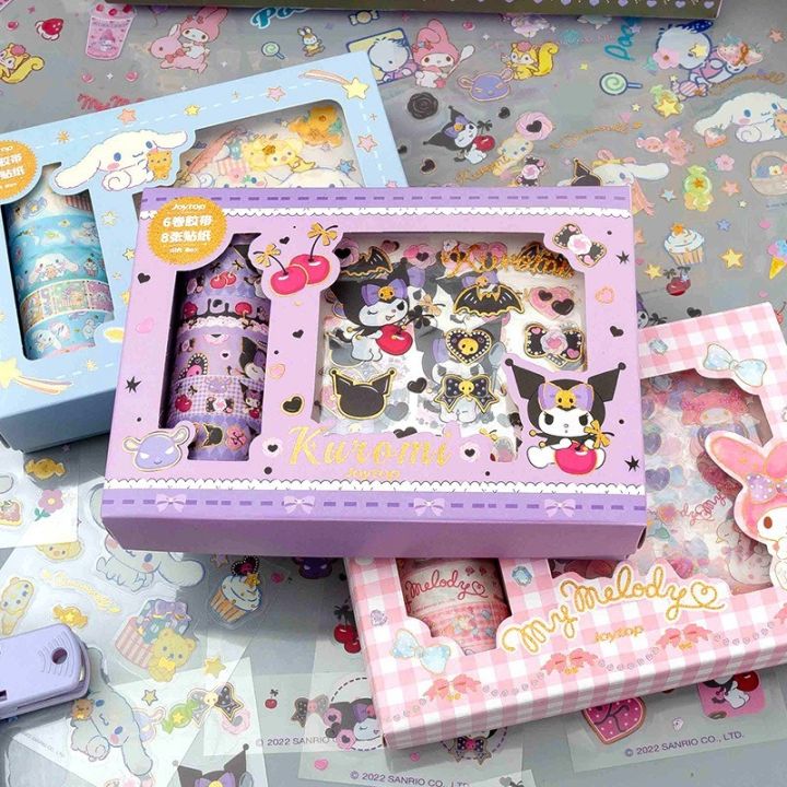 Sticker Roll Cartoon Animation Cinnamoroll Melody Hello Kitty Kuromi ...