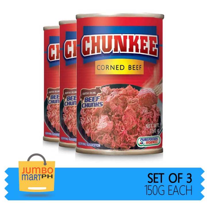 PUREFOODS CHUNKEE CORNED BEEF 150G / SET OF 3 | Lazada PH