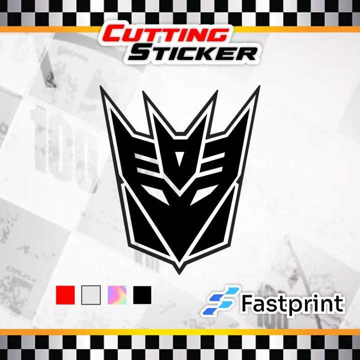 CUTTING STICKER LOGO DECEPTICON l STIKER TRANSFORMER SERIES | Lazada ...