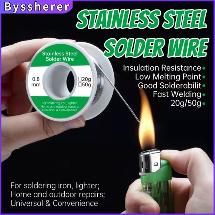 Byssherer New Lighter Stainless Steel Solder Wire Disposable Copper ...