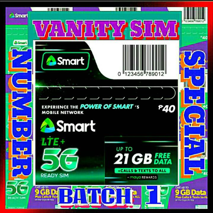 SMART SIM CARD 5G "VANITY SPECIAL NUMBER" (Batch 1) Brand New and ...