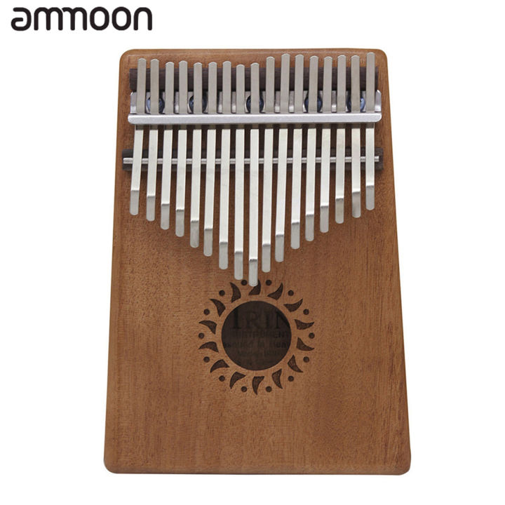 17 Key Kalimba Mbira Pocket Thumb Piano Solid Mahogany Wood black ...