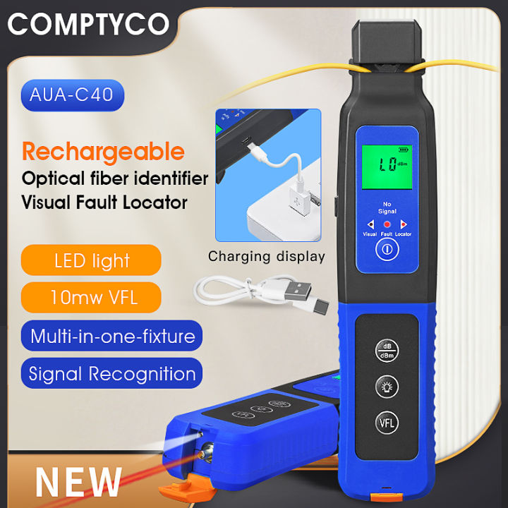 rechargeable COMPTYCO AUA-C40 optical fiber identifier 800-1700nm optical fiber signal ...