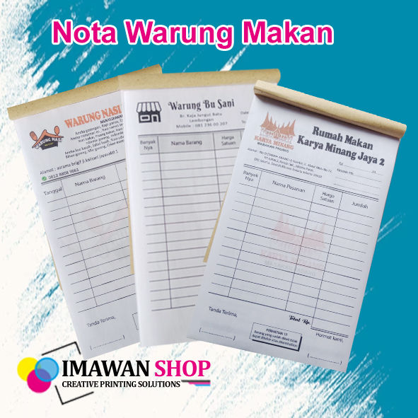 Cetak Nota warung makan | nota warnas | nota rumah makan padang | bon ...