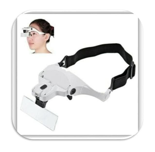 Kacamata Loop Pembesar 2 LED dengan Headband Multifungsi | Lazada Indonesia