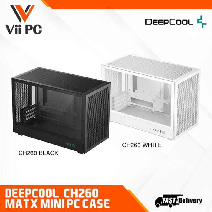 DEEPCOOL CH260 BLACK OR WHITE ITX OR MATX SUPPORT CASE | Lazada Singapore