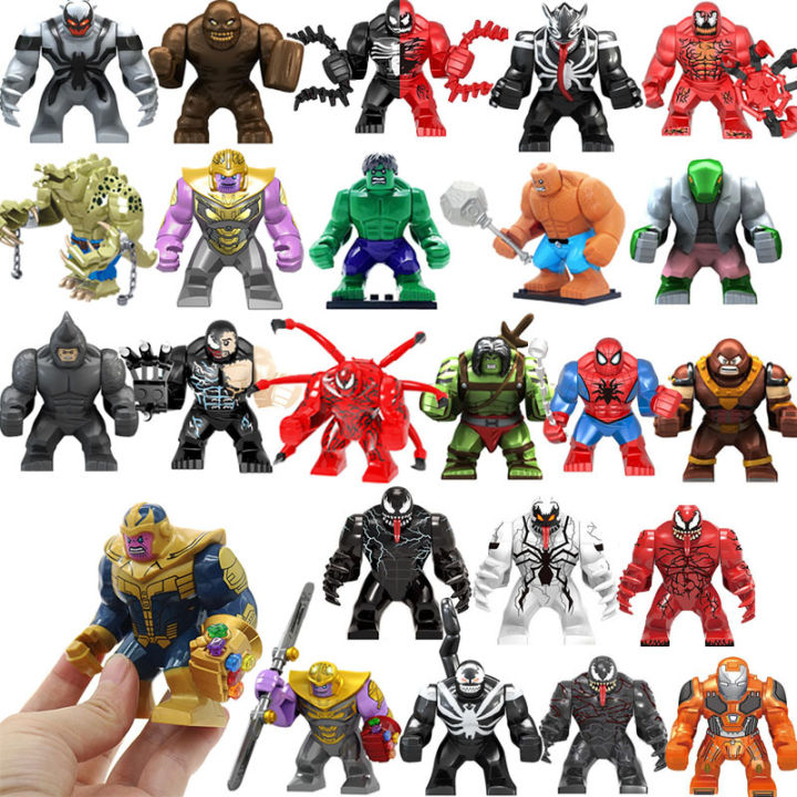 7cm Superhero Mini Figures - Buildable block toys (bagged assorted ...