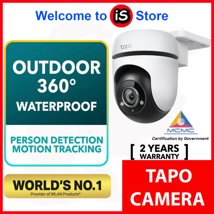 TP-Link Tapo C500 Outdoor 360° Pan/Tilt Security WiFi Camera IP65 ...