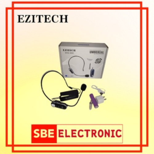 EZITECH WHS-390E Wireless Microphone Headset, UHF Wireless Mic Headset and Handheld 2 in 1 | Lazada