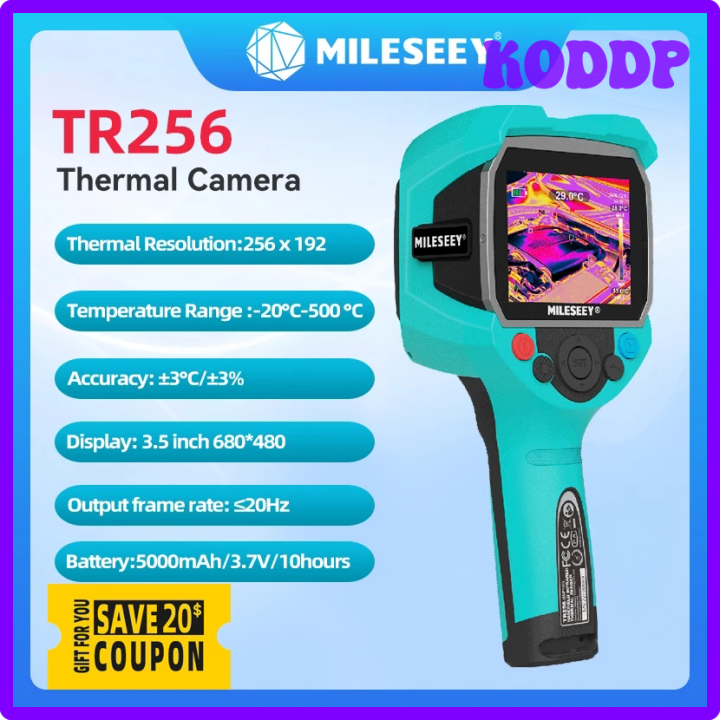 [KODDP] Mileseey TR256 256*192 Infrared Thermal Camera Imager -20℃-500 ...